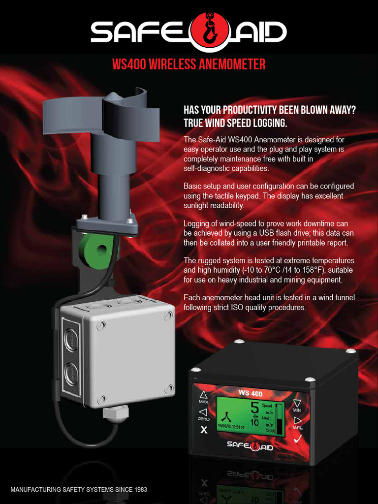 WS400 Wireless Anemometer Overview | PDF | Wind Speed | Usb