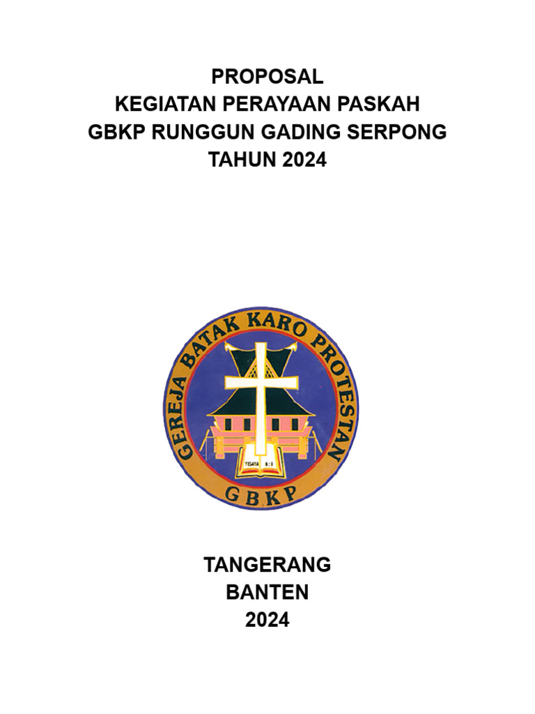 Proposal Paskah 2024 | PDF