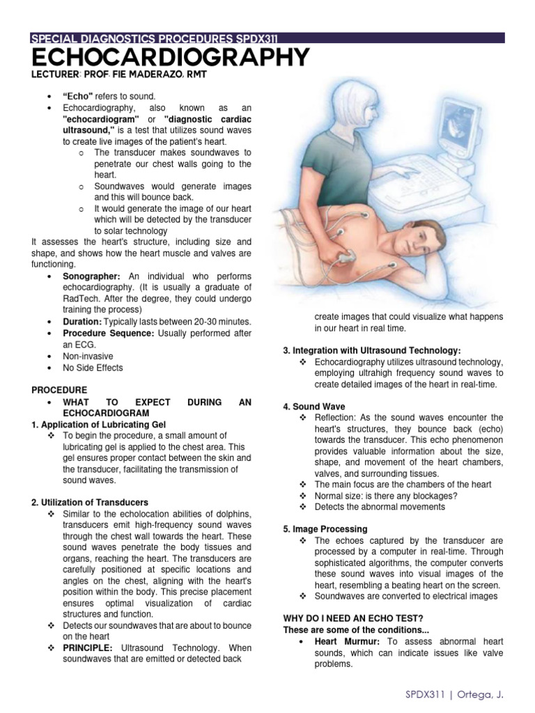 4. ECHOCARDIOGRAPHY | PDF | Echocardiography | Heart