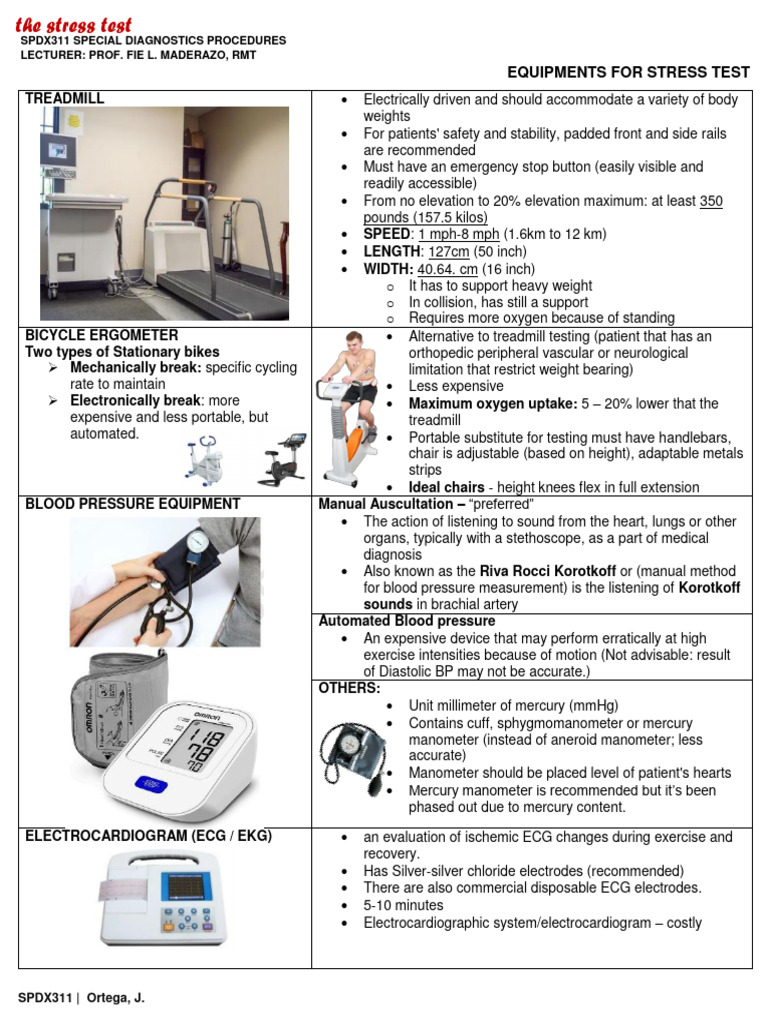 Stress Testing | PDF | Heart | Myocardial Infarction