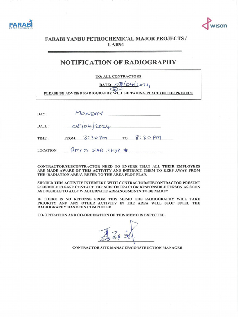 RT Notification & Supportive Documents | PDF | Radiation Protection ...