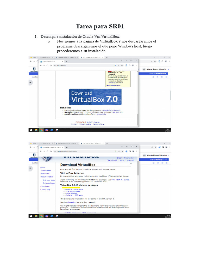 Tarea para SR01 | PDF | Dirección IP | Software