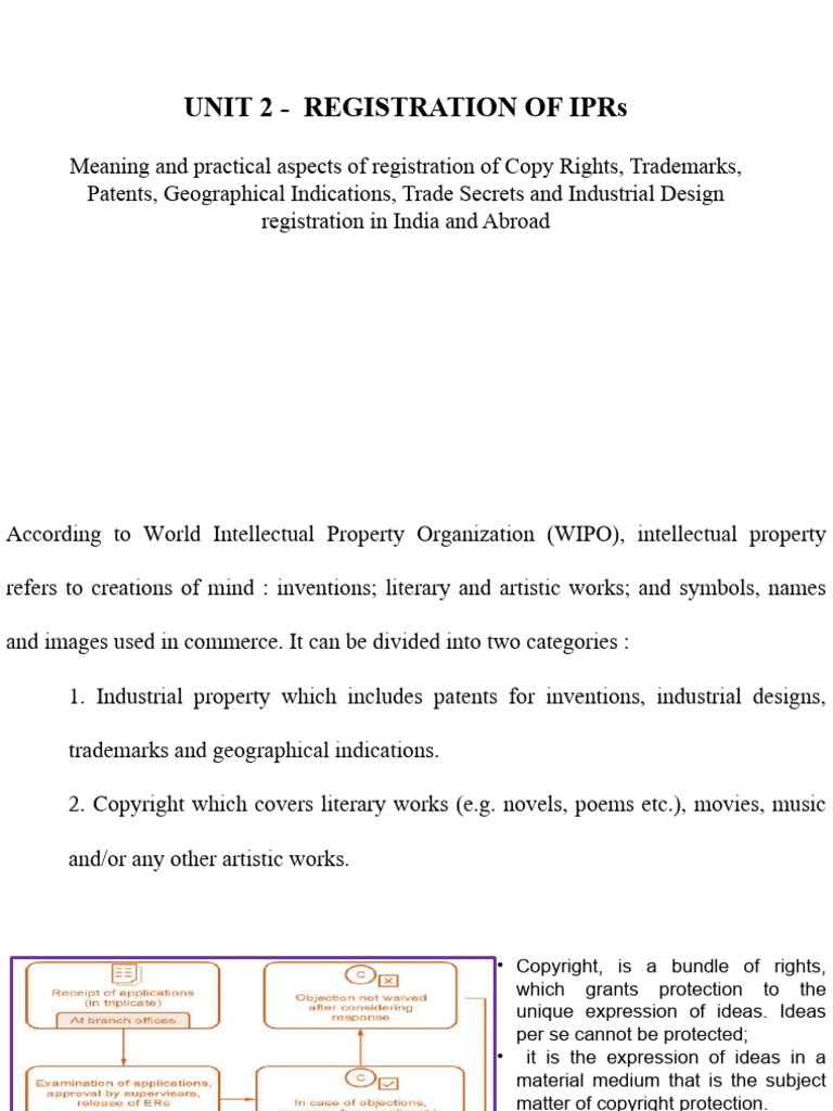 Unit 2 Ipr Pdf Trademark Copyright