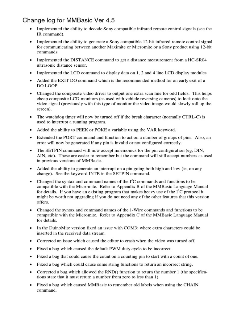 Change Log | PDF | Command Line Interface | Computer Keyboard