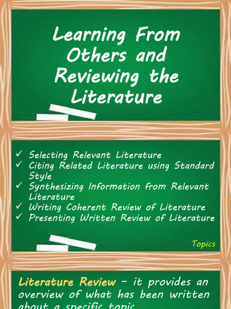 Reviewing The Literature | PDF | Literature Review | Citation