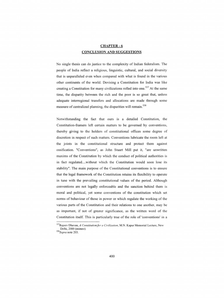 09 - Conclusion and Suggestion | PDF | Constitution | Crimes