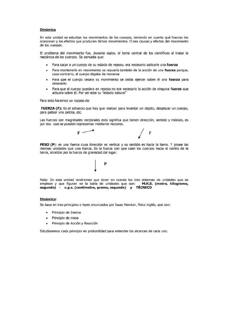 Dinámica Apunte Teorico | PDF