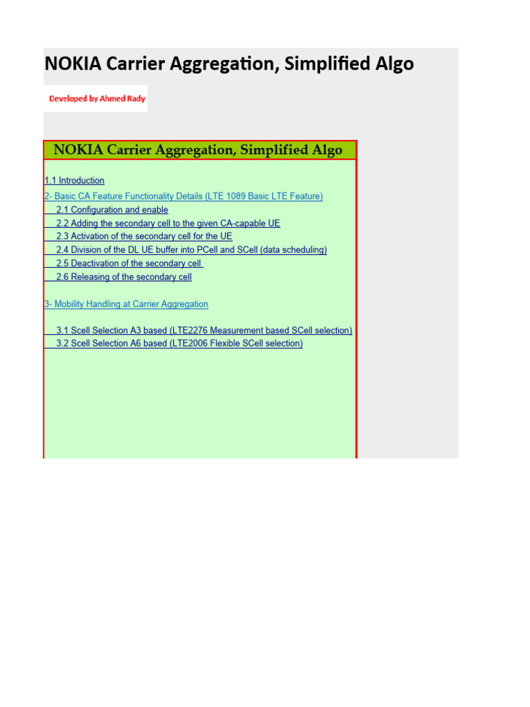 Nokia Carrier Aggregation Overview | PDF | Electronics | Computing