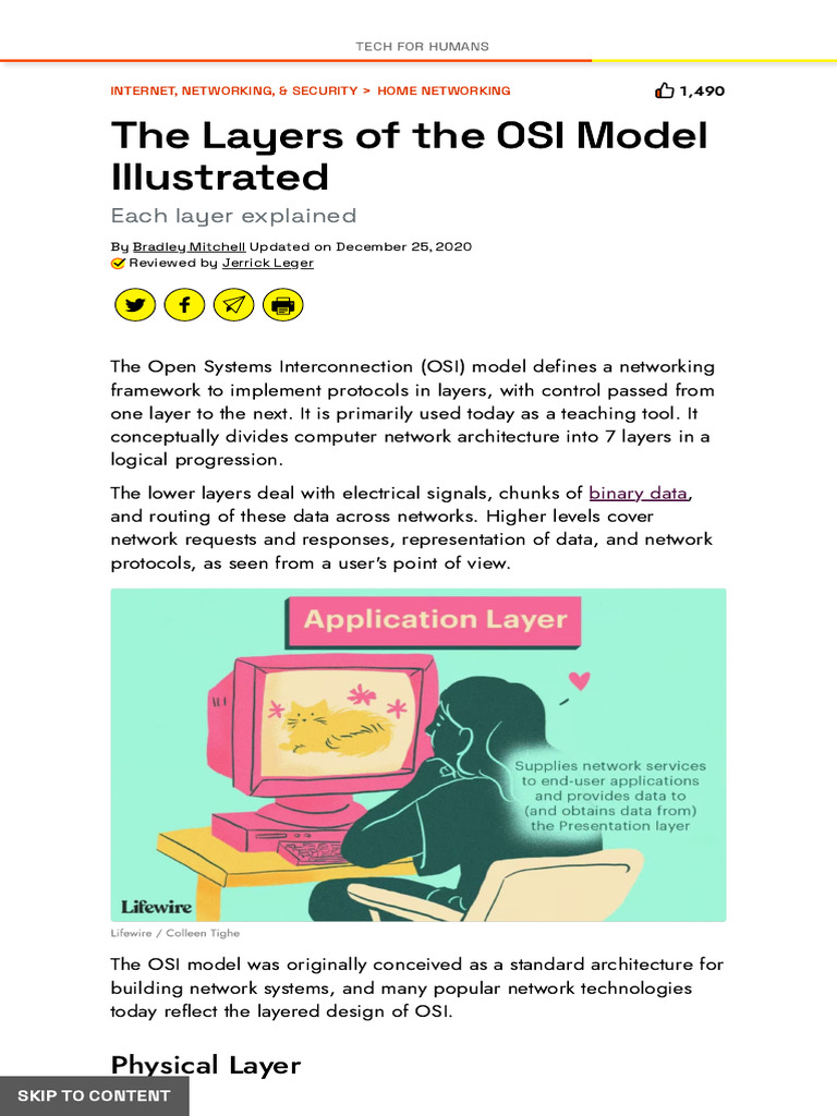 The OSI Model Layers From Physical To Application | PDF | Osi Model ...