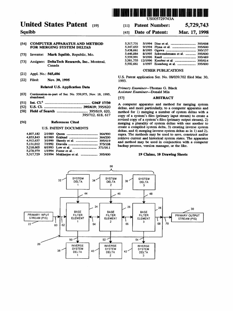 US5729743 | PDF | Computer Science | Computing