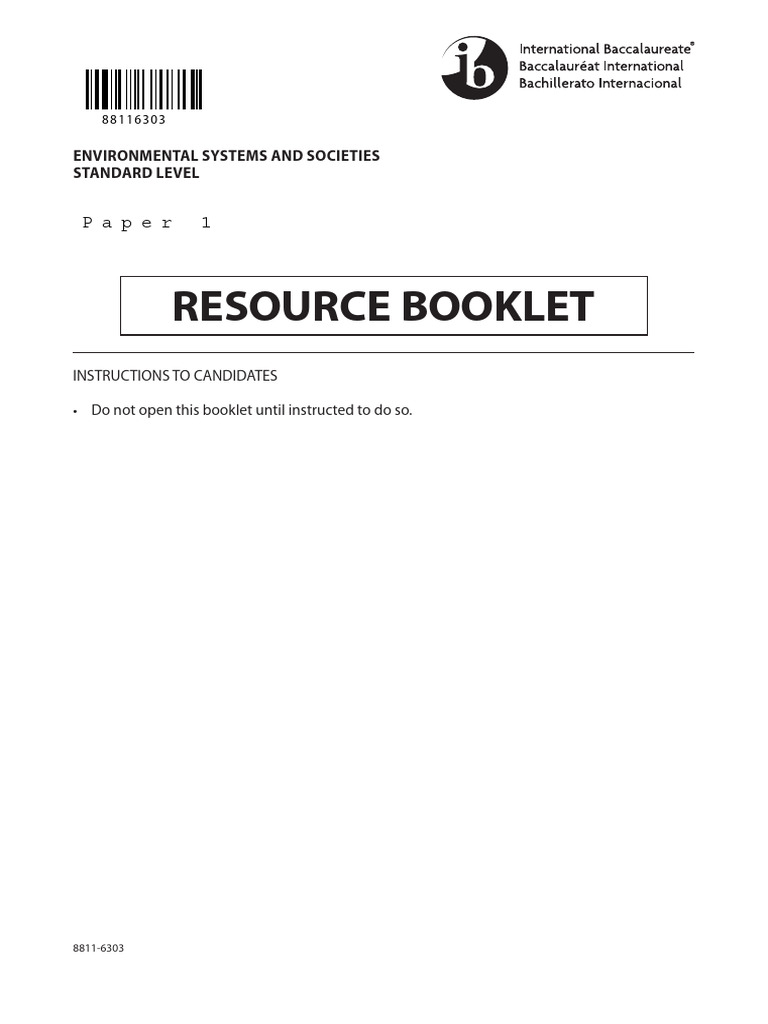 Paper 1 Resource Booklet ESS IB | PDF | Mangrove | Coast