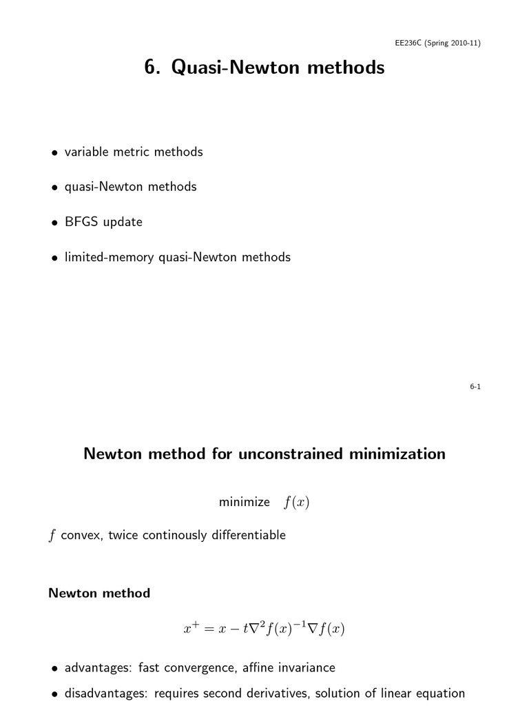 Quasi Newton Methods | PDF | Operations Research | Systems Analysis
