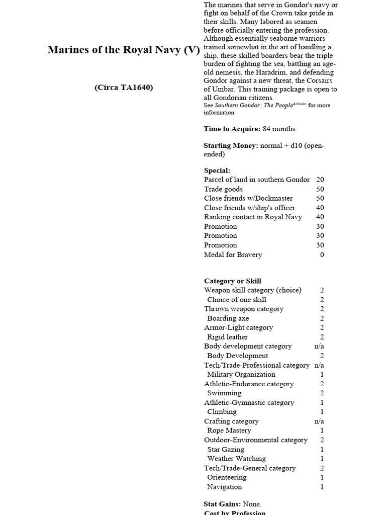 09 Peoples of Middle-Earth Men of Gondor - Marines of The Royal Navy by ...