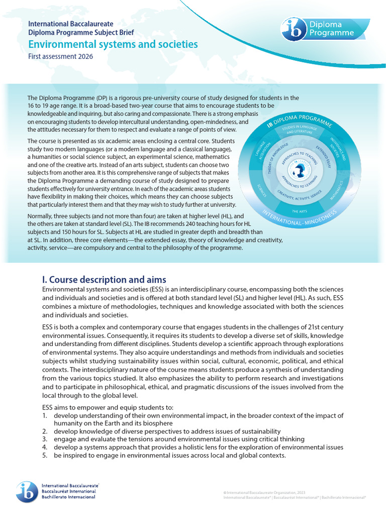 Environmental Systems and Societies en | PDF | Science | Cognition