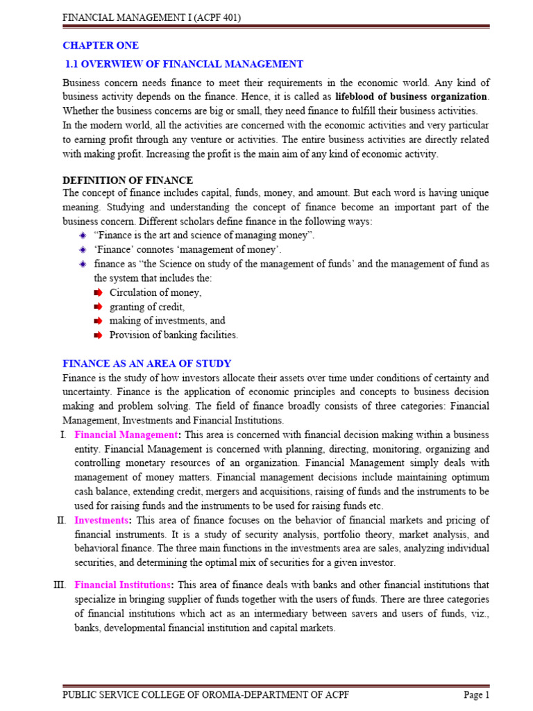 FINANCIAL MANAGEMENT Full Module | PDF | Dividend | Equity (Finance)