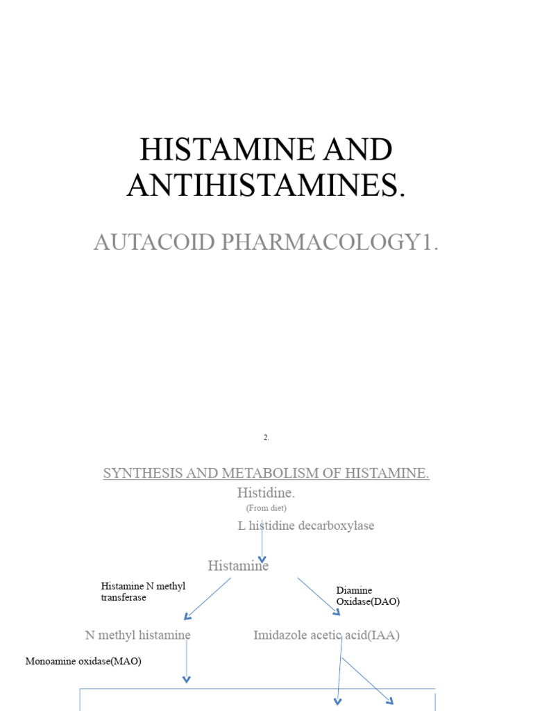 Histamine and Antihistamines | PDF | Kinase | Cell Biology