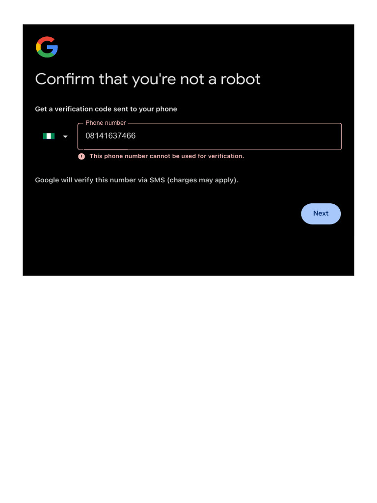 Verify You're Not a Robot via SMS | PDF