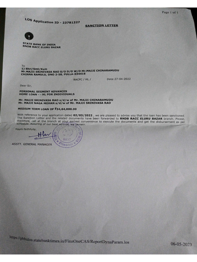 sanction letter (1) | PDF