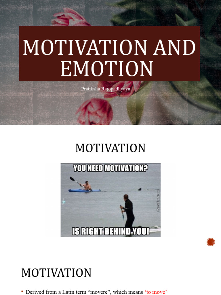 Motivation and Emotion | PDF | Emotions | Motivational