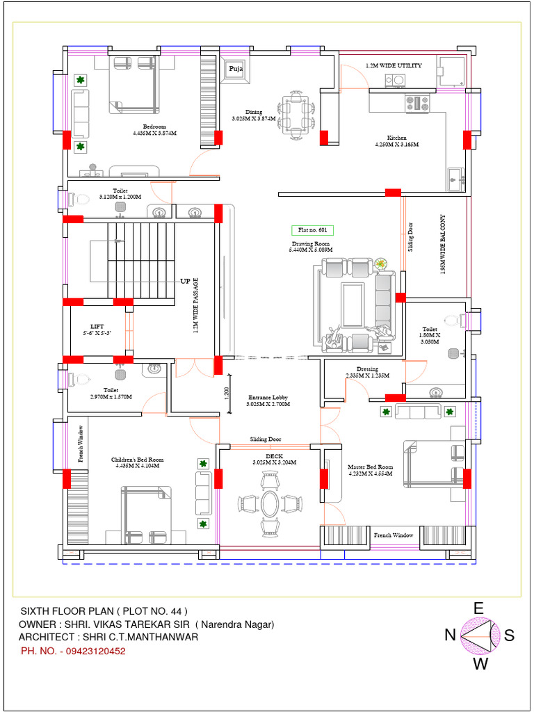 Sixth Floor Plan - O4 | Download Free PDF | Room | Tourist Attractions