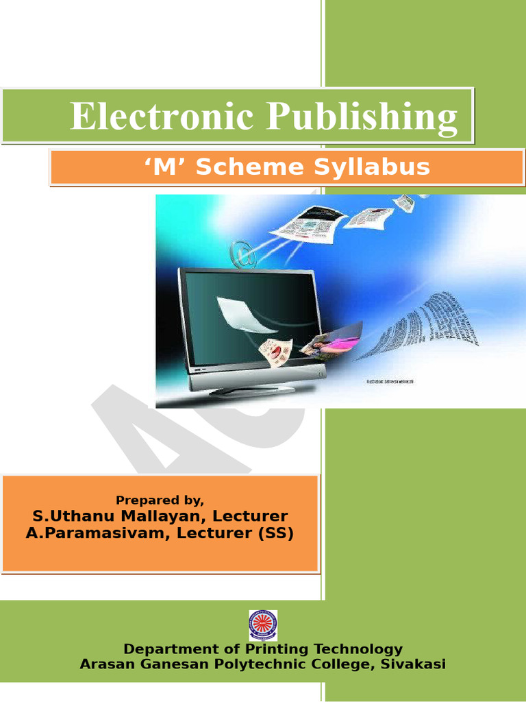 E Publishing | PDF | E Reader | Electronic Publishing