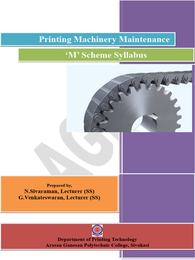 Printing Maintenance | Download Free PDF | Belt (Mechanical) | Gear