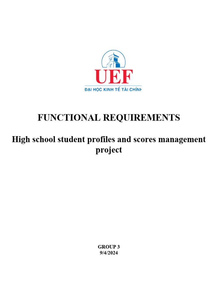 Functional Requirements | PDF | Information Security | User (Computing)