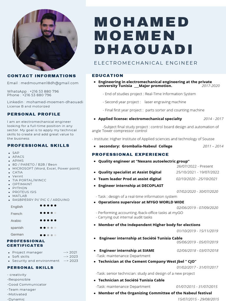 Moemen CV ENG 1 | PDF | Engineering