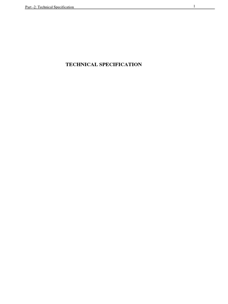 Technical Specification With GTP Format | PDF | Transformer | Screw