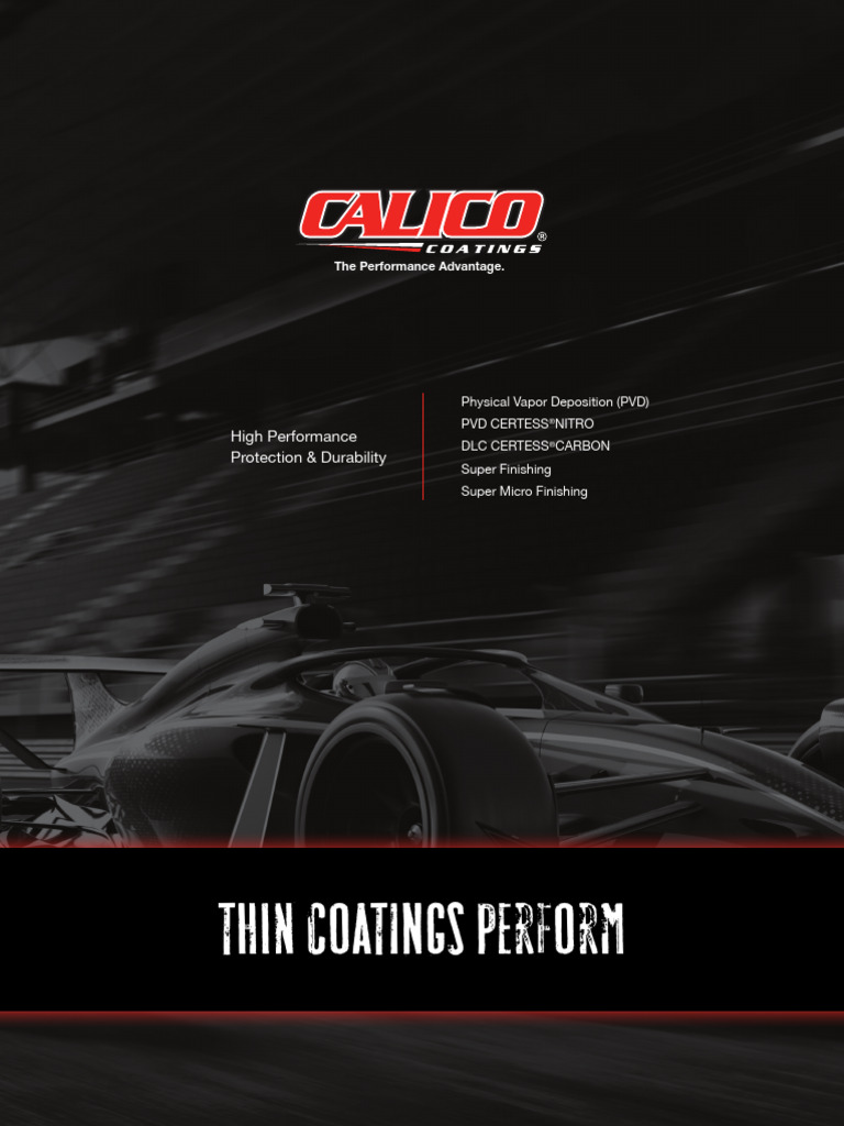 Thin Coatings Perform Brochure | PDF | Thin Film | Coating