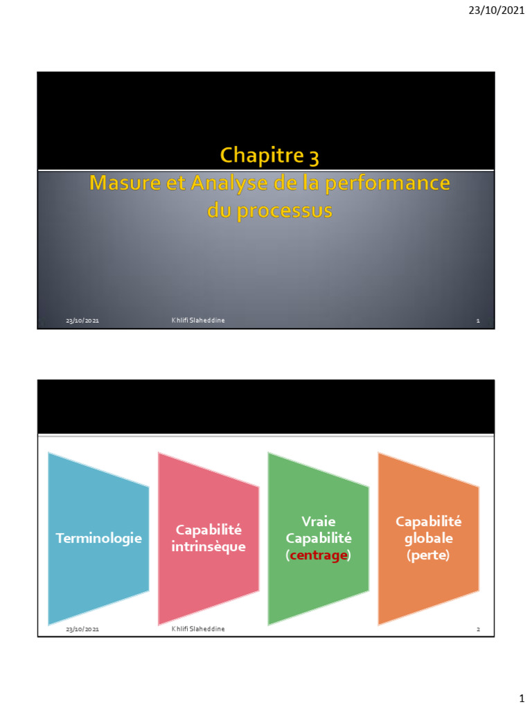 Analyse de la Capabilité des Processus | PDF | Affaires | Ordinateurs