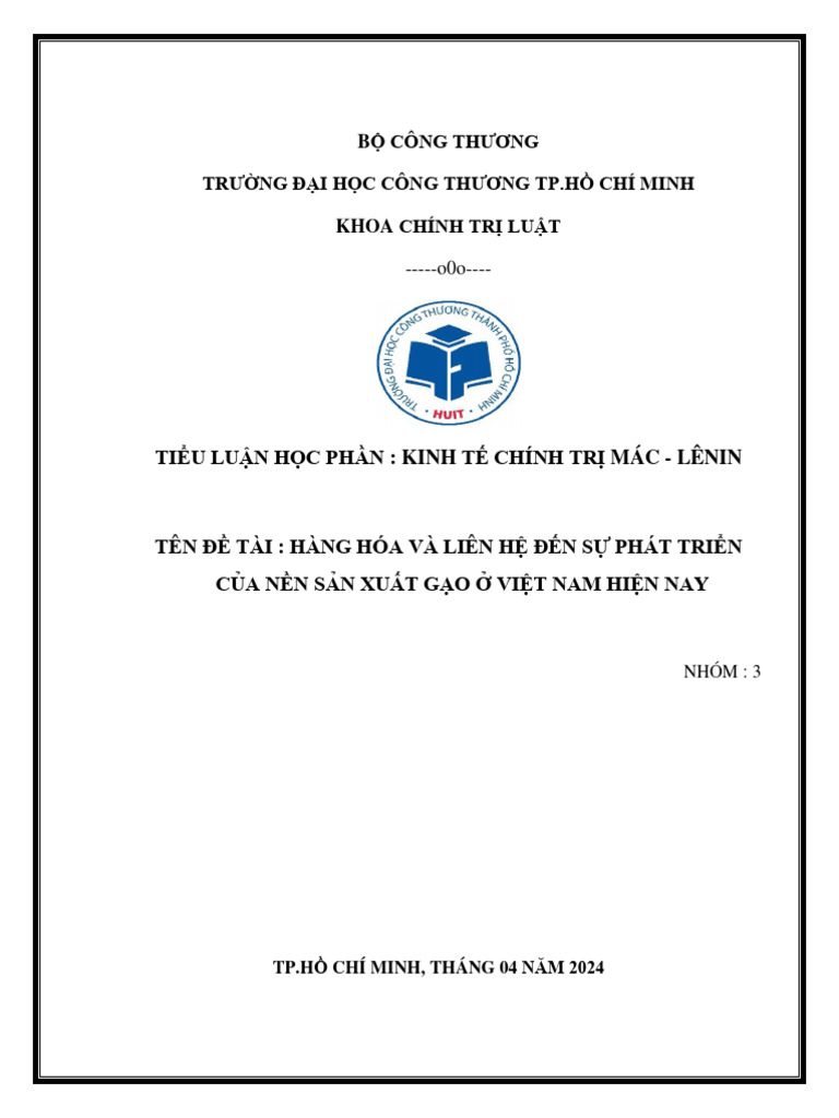 KTCT Mác - Leenin - NHÓM 3 | PDF