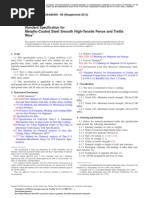 Astm A641 | PDF | Specification (Technical Standard) | Weight