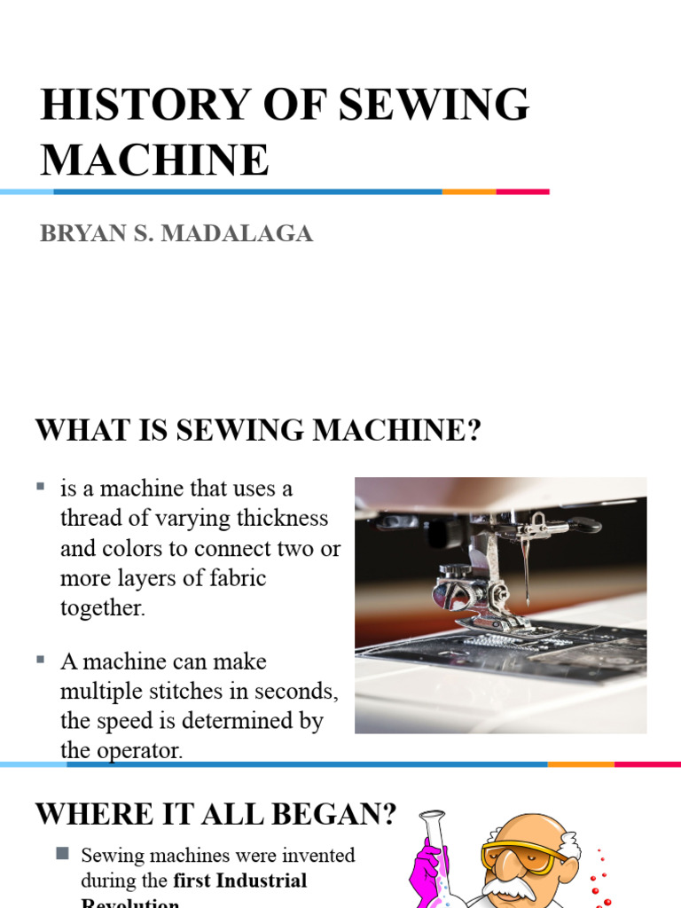 History of Sewing Machines | PDF | Sewing Machine | Sewing