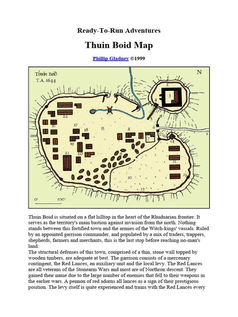 20.1 A Ready-To-Run Adventure The Siege of Harnalda - Thuin Boid Map ...