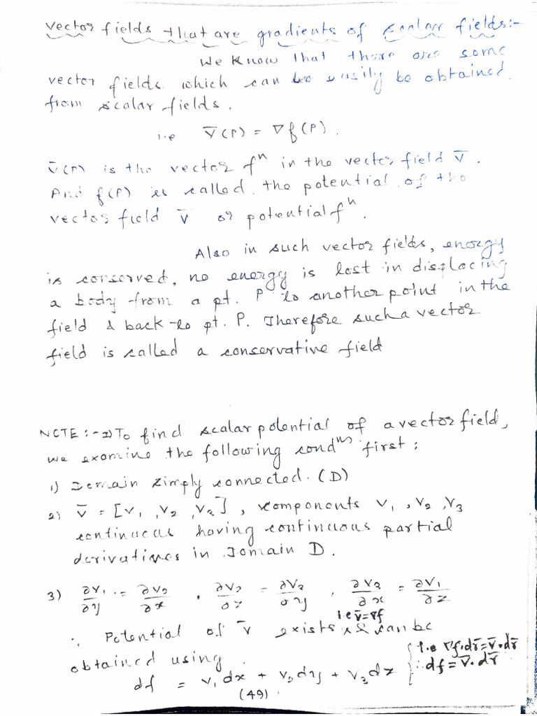 Vector Fields Having Potential Examples Pdf