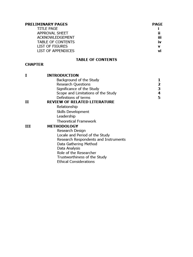 Table of Contents For Proposal Defense | PDF | Career & Growth | Computers