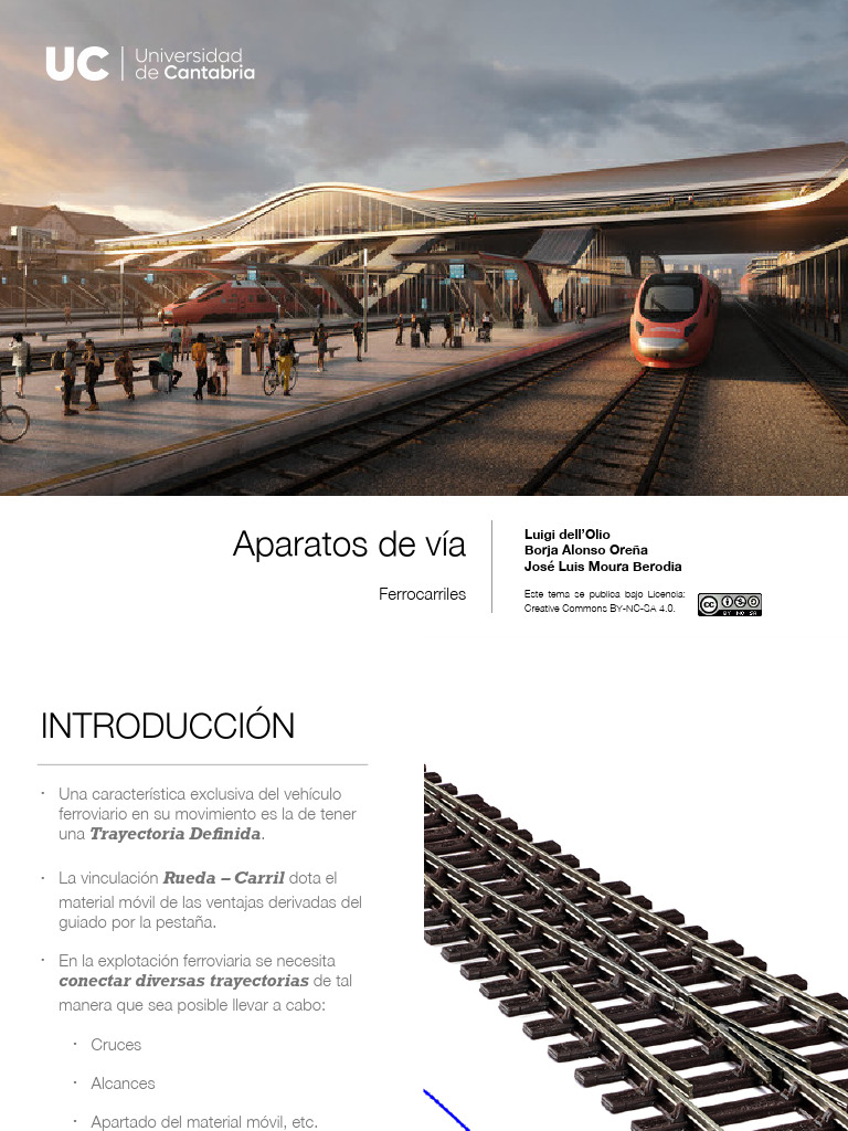 8.0 Aparatos de Via | PDF | Transporte ferroviario | Infraestructura de transporte