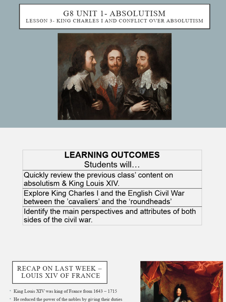 G8 U1 L4 - Charles I The English Civil War-2 | PDF | English Civil War ...