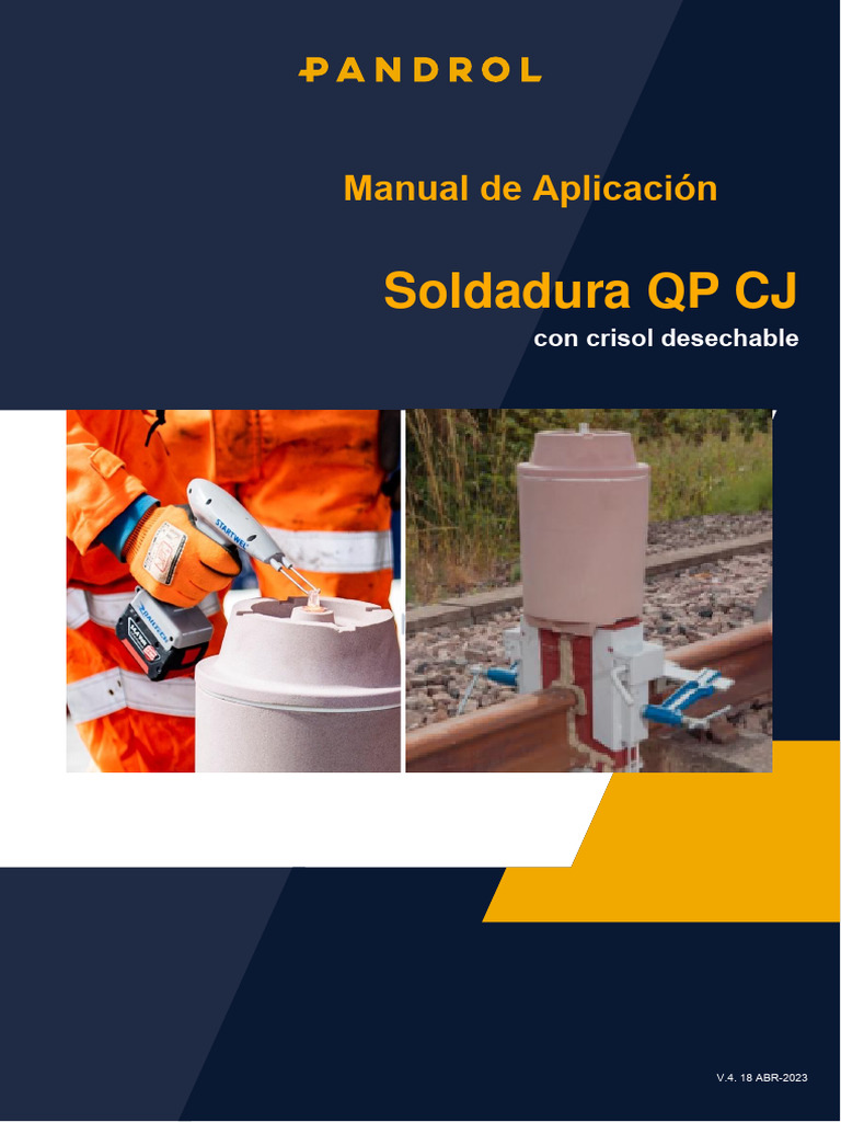Manual de Soldadura QP CJ en Pandrol | PDF | Soldadura | Construcción