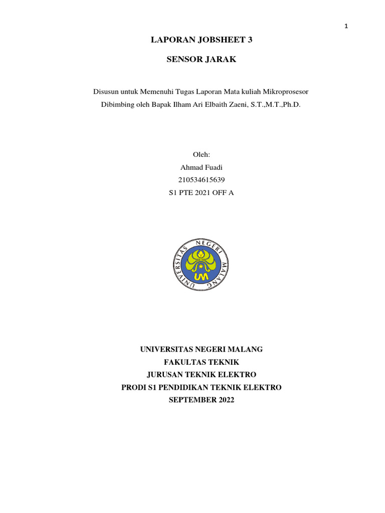Jobsheet 3 Ahmad Fuadi 210534615639 | PDF | Metode & Bahan Ajar | Komputer