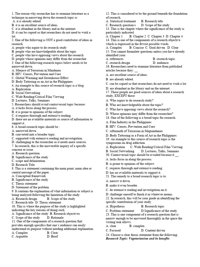Research Topic Selection and Literature Review | PDF | Citation | Note (Typography)
