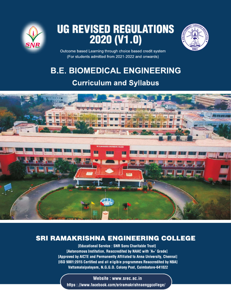Biomedical Engineering Curriculum Overview | PDF | Course Credit ...