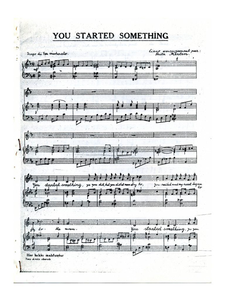 You Started Something | PDF