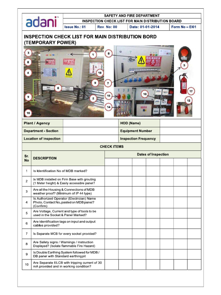 Electrical PDB Checklist | PDF