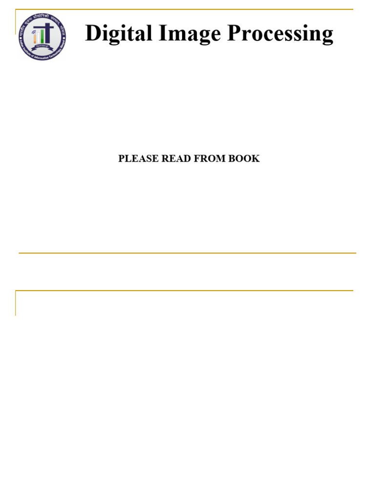 Digital Image Processing Guide | PDF