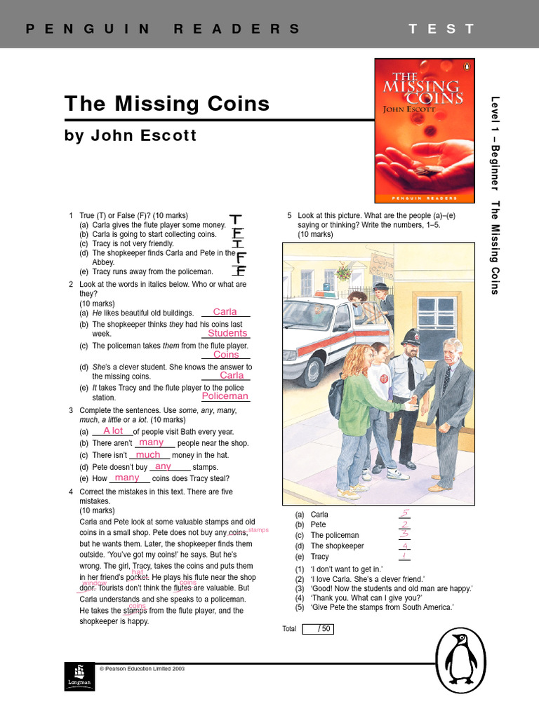 Missing Coins-Escott-TEST | PDF