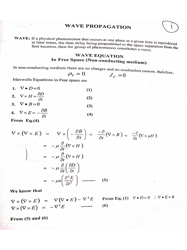 Wave Propagation (EMF) | PDF | Waves | Refraction