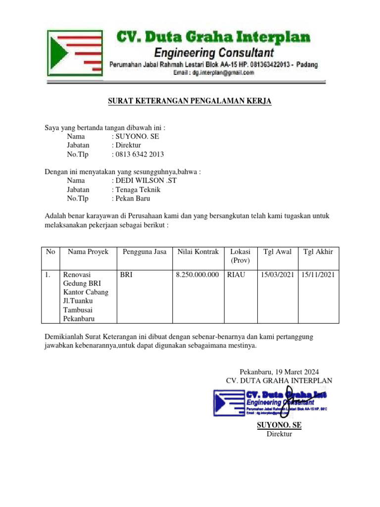Pt. Duta Graha Interplan | PDF | Karier & Perkembangan