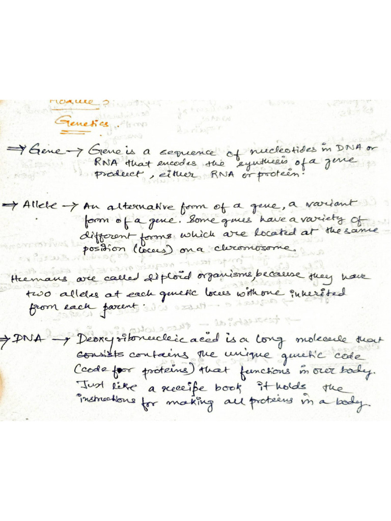 Genetics Chapter 3 | PDF